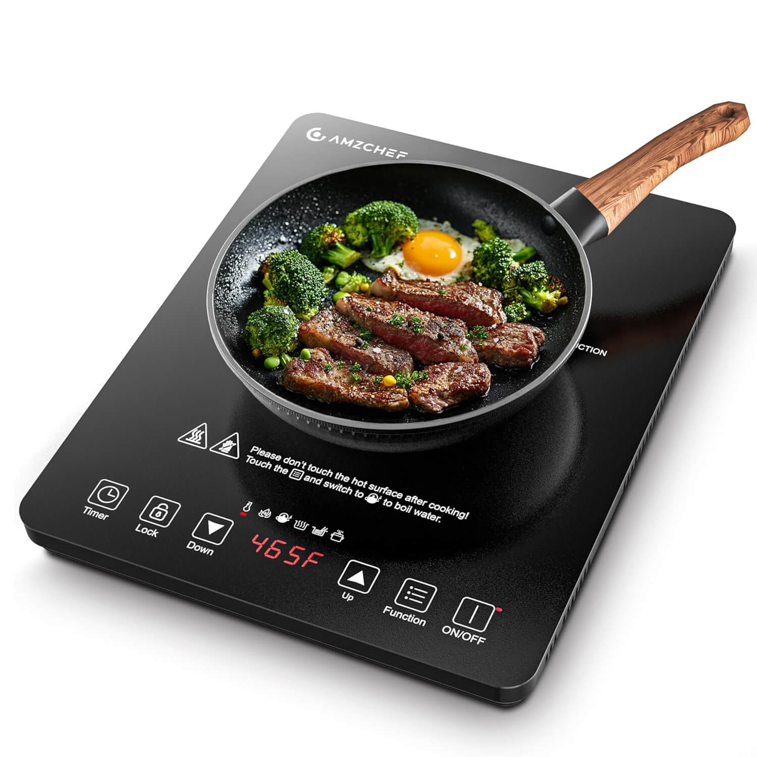 AMZCHEF Portable Induction Cooktop 20 Power Levels HL-B5