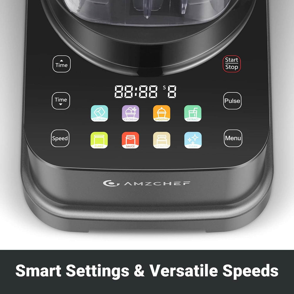 AMZCHEF 8-IN-1 Professional Blenders 2025 with LED Panel Touch Control